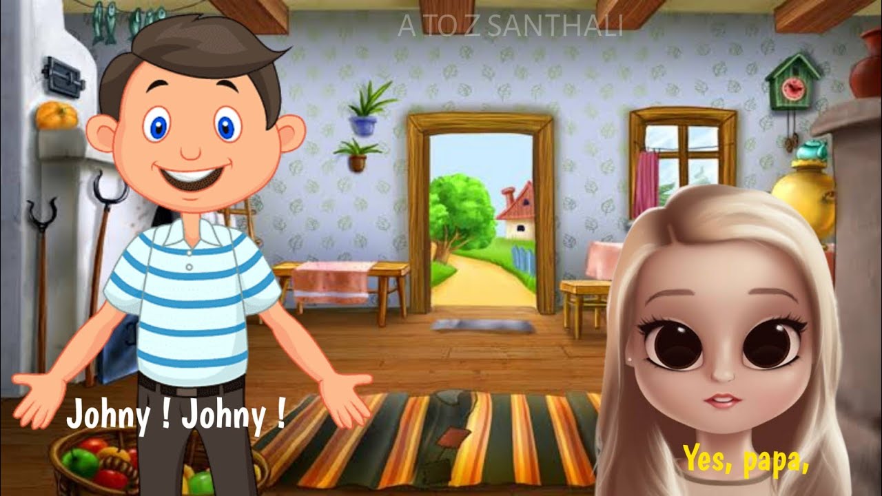 johny johny yes papa eating sugar no papa//english rhymes for kids ...