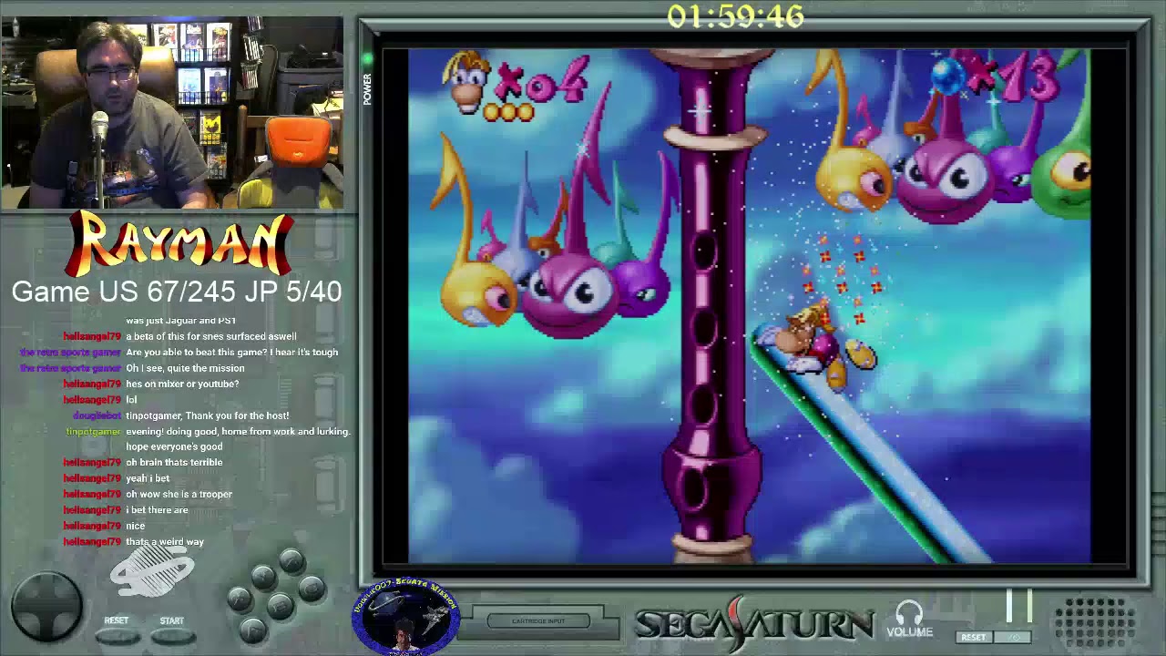 Rayman | Game 67 | Sega Saturn Challenge - YouTube