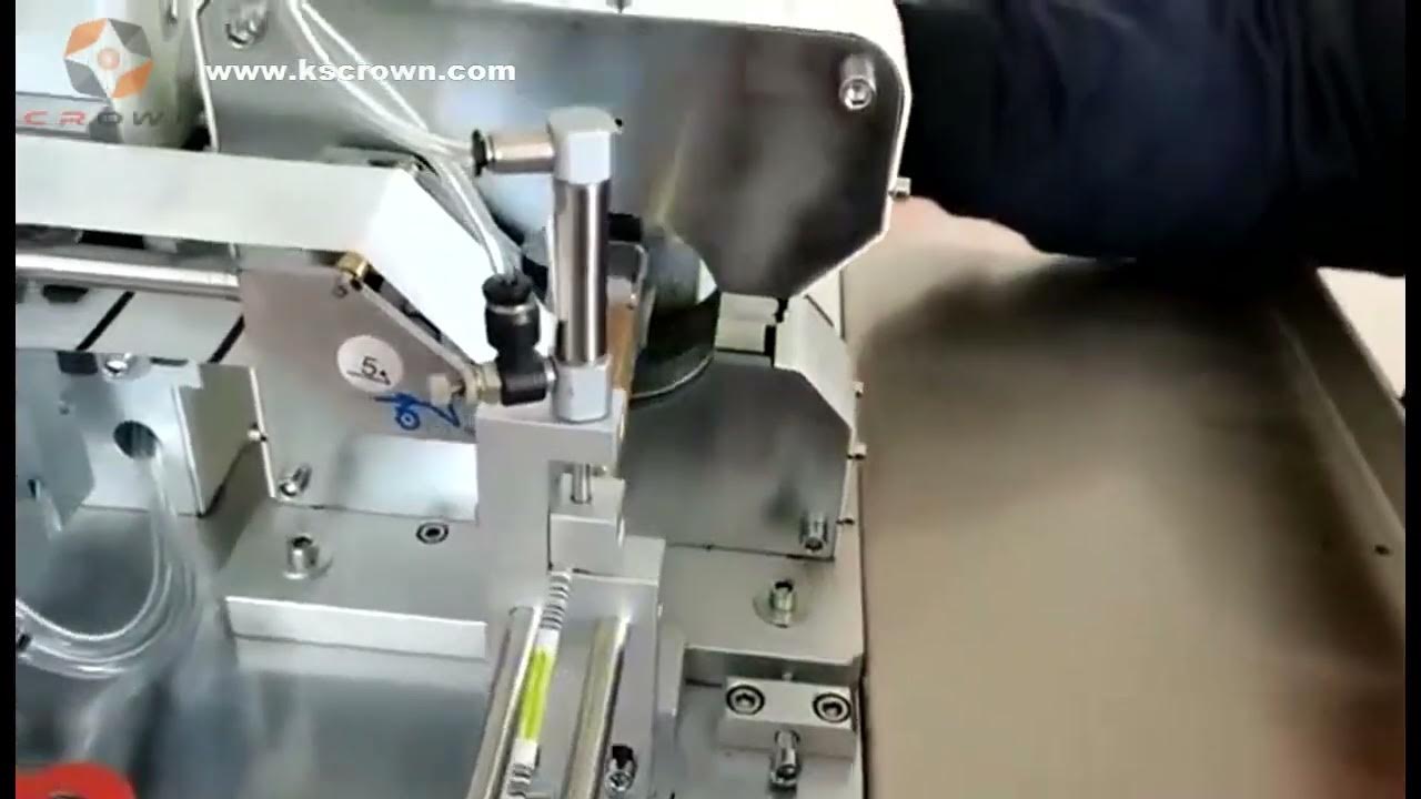 Cable harness barcode printing and label wrapping machine ZCUT-660 - Suzhou Crown - YouTube