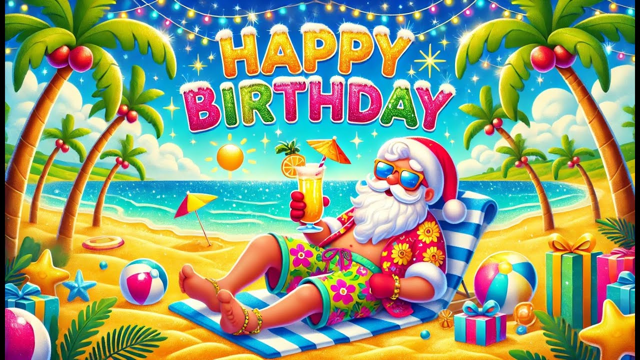 🎅☀️ Happy Birthday to You – Celebrate Your Birthday with Santa in the ...