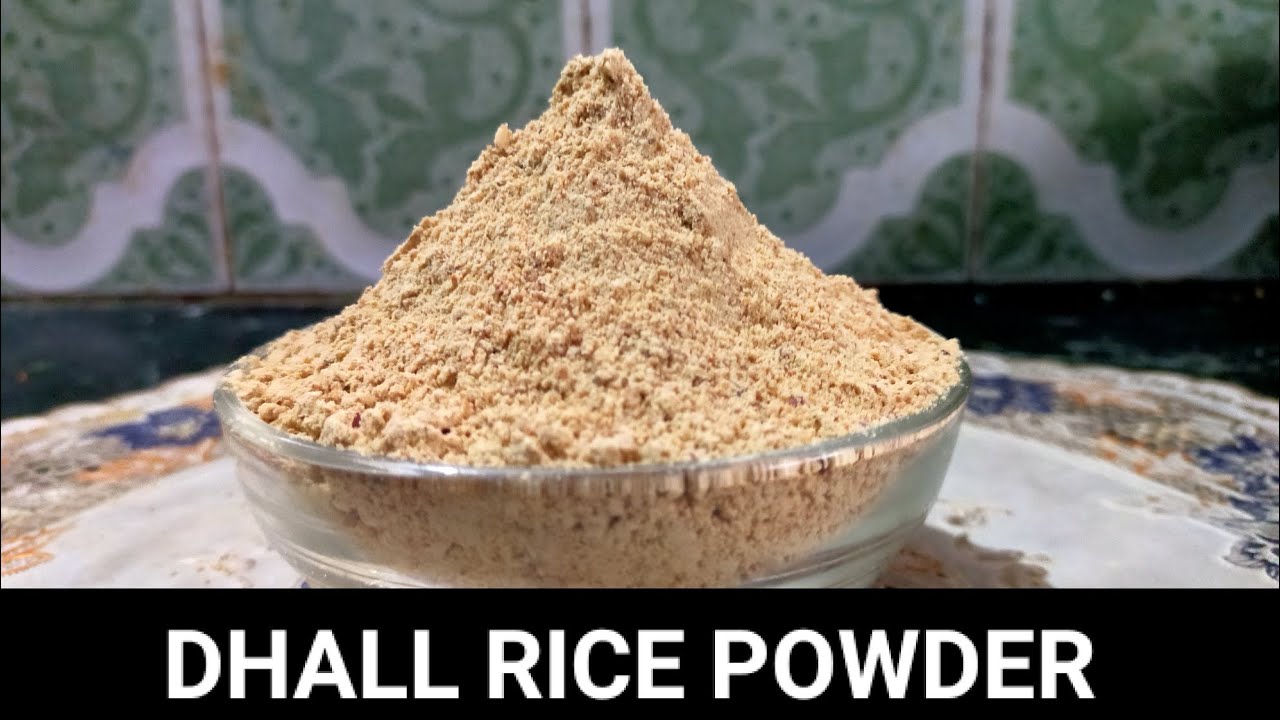 dhall rice powder / paruppu podi - YouTube