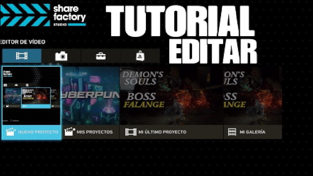 Share Factory Studio Ps5 Cómo Editar Video y Subir a Youtube. - YouTube