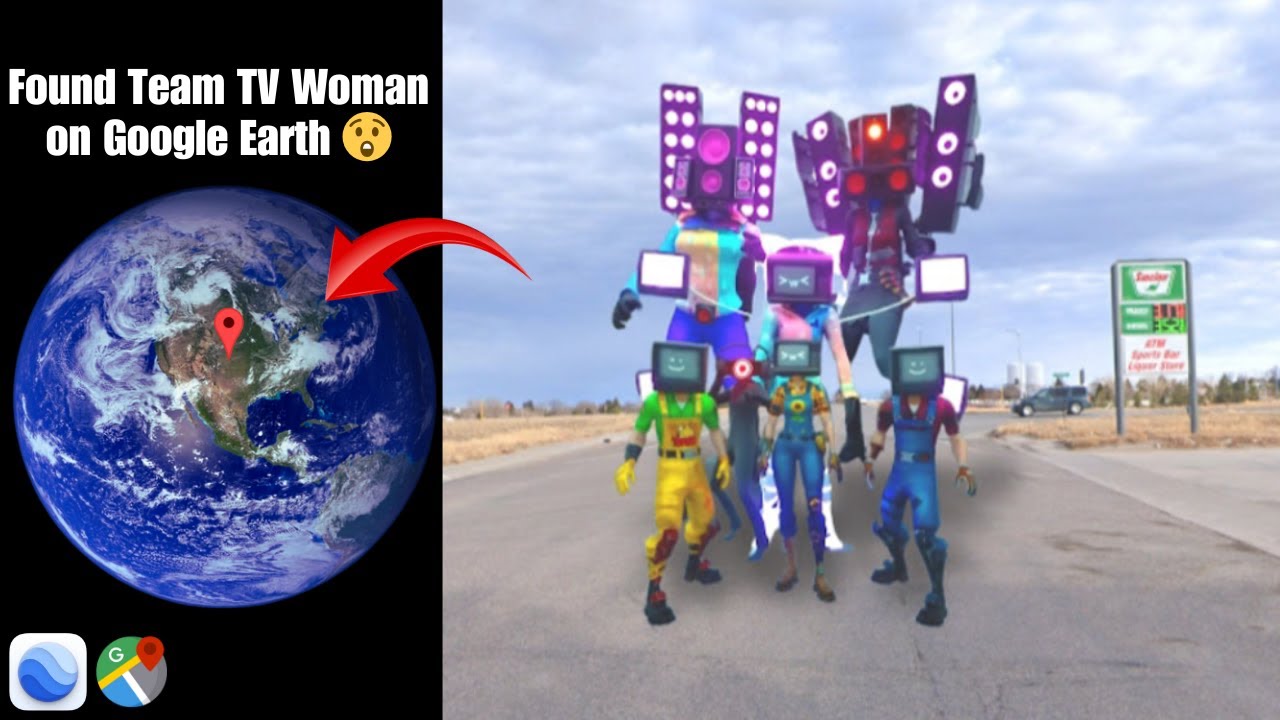 Found Team TV Woman on Google Earth & Google Maps! #googleearth # ...