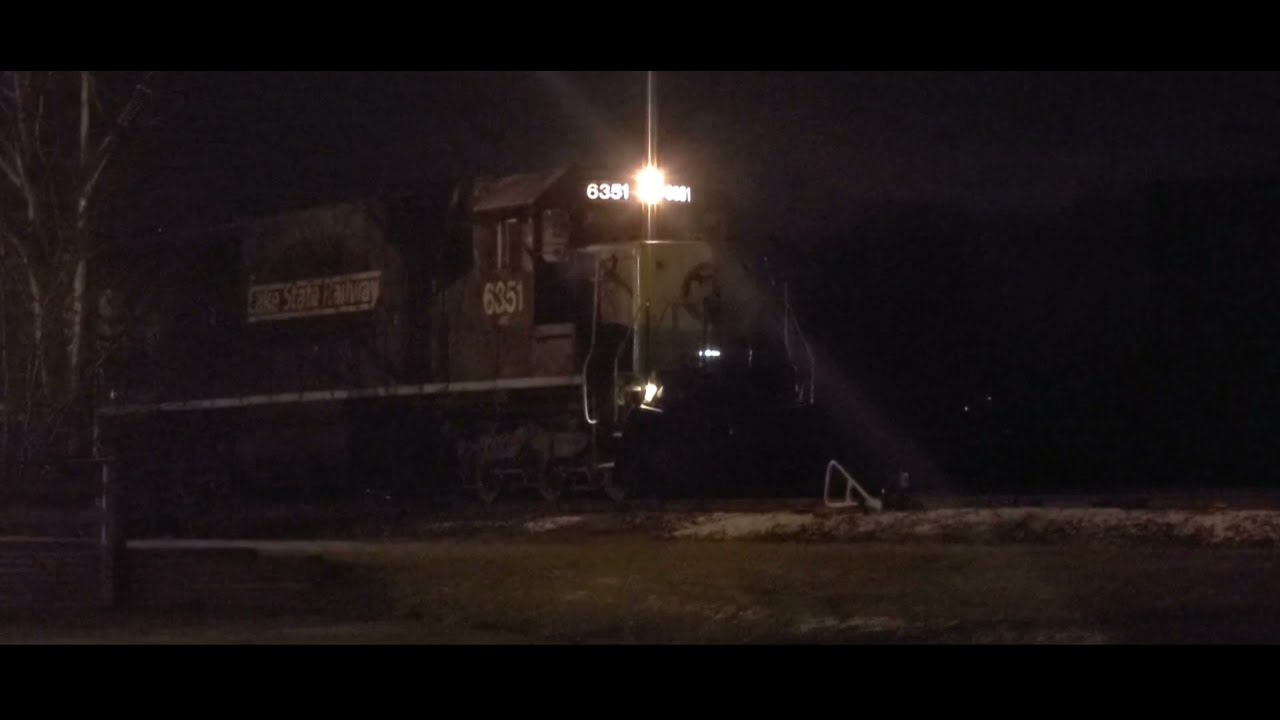 LSRC 6351, LSRC 6305, LSRC 301, & LSRC 4301 Departing Saginaw Yard ...