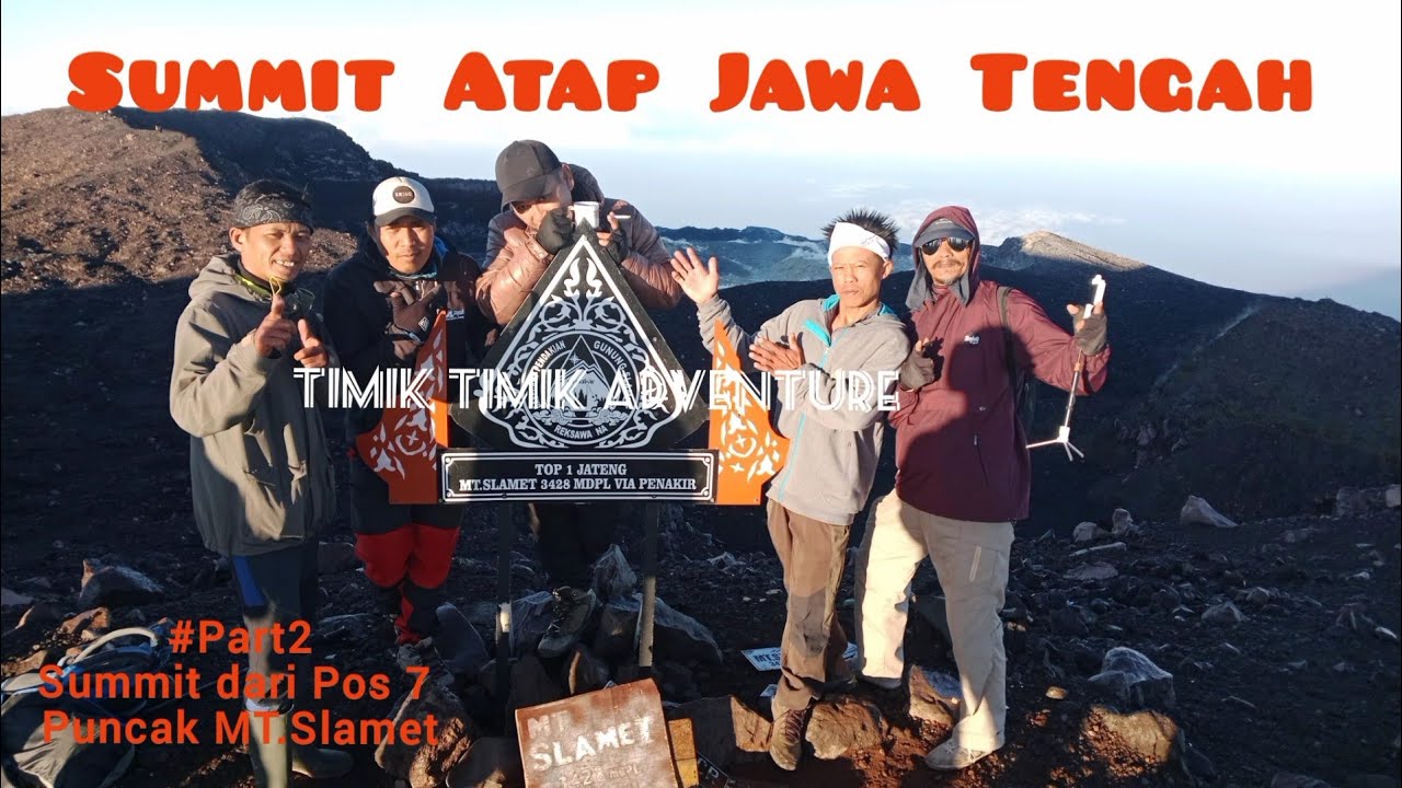 Terjalnya Summit Puncak Gunung Slamet Via Bambangan||Part 2 Pos 7 ...