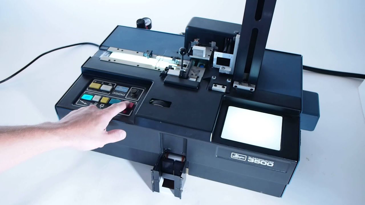Byers Plastimounter 3500 - Auto Mode - Automatic Slide Mounter - YouTube