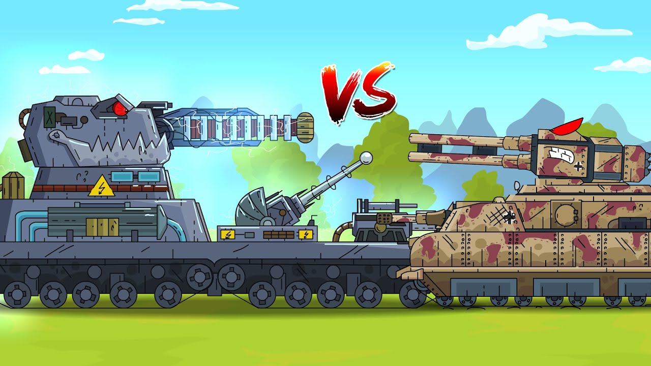 The attack of the electro monster - Cartoons about tanks - YouTube