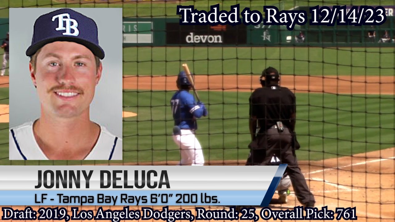 JONNY DELUCA (Tampa Bay Rays NEW Acquisition) AMAZING CATCH & Four At ...