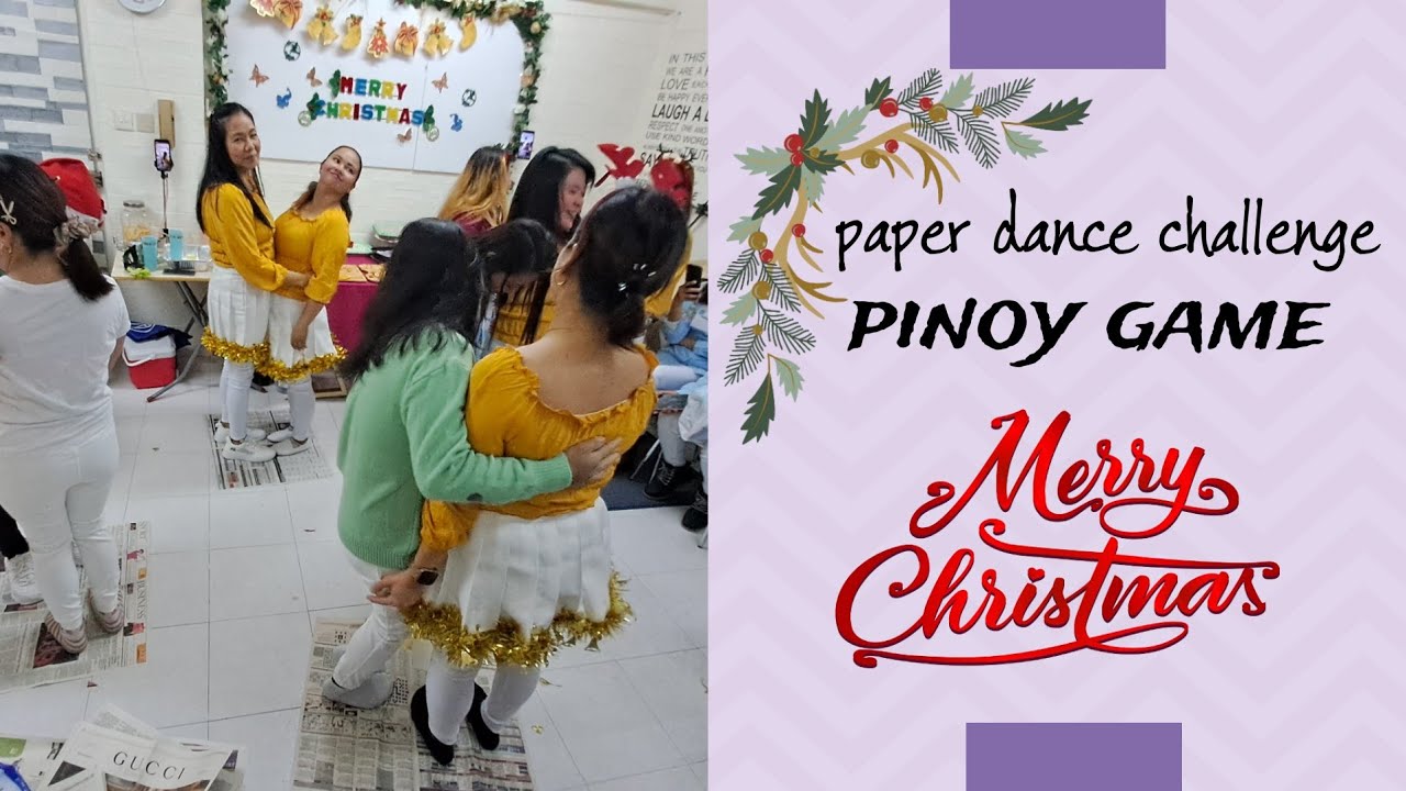 paper dance challenge | larong pinoy - YouTube