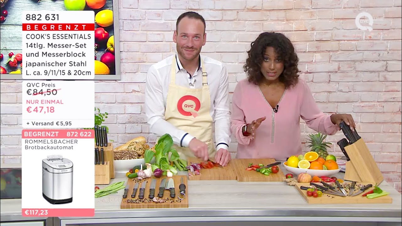cooks essentials knive presentation by chef daniel at qvc germany home ...