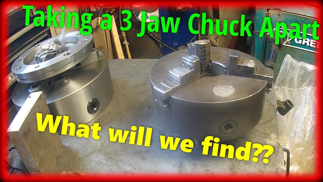 Disassembling a 3-jaw chuck and servicing it - YouTube