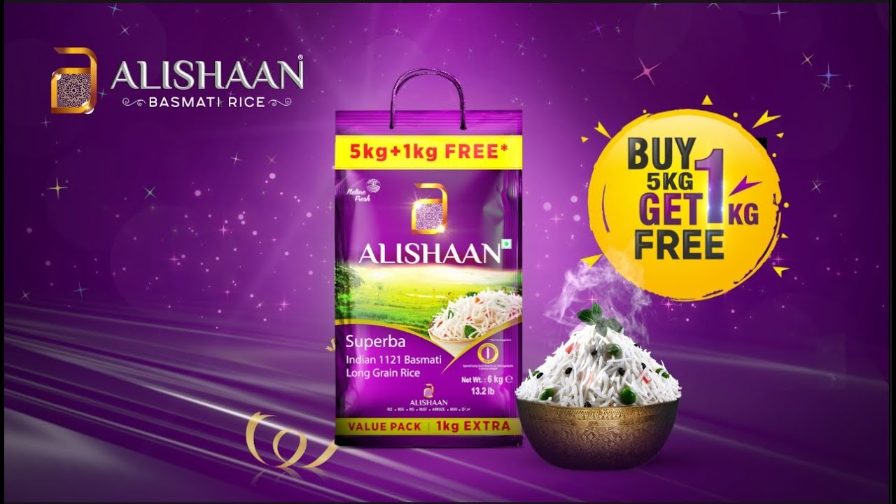 Alishaan Basmati Rice | 5+1 Kg offer | Bumper Ad | Coffee & Creative ...