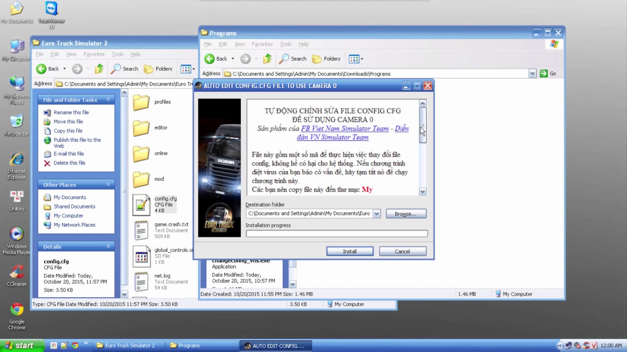 Tools tự động sửa file config ETS2 - Euro truck Simulator 2 - YouTube