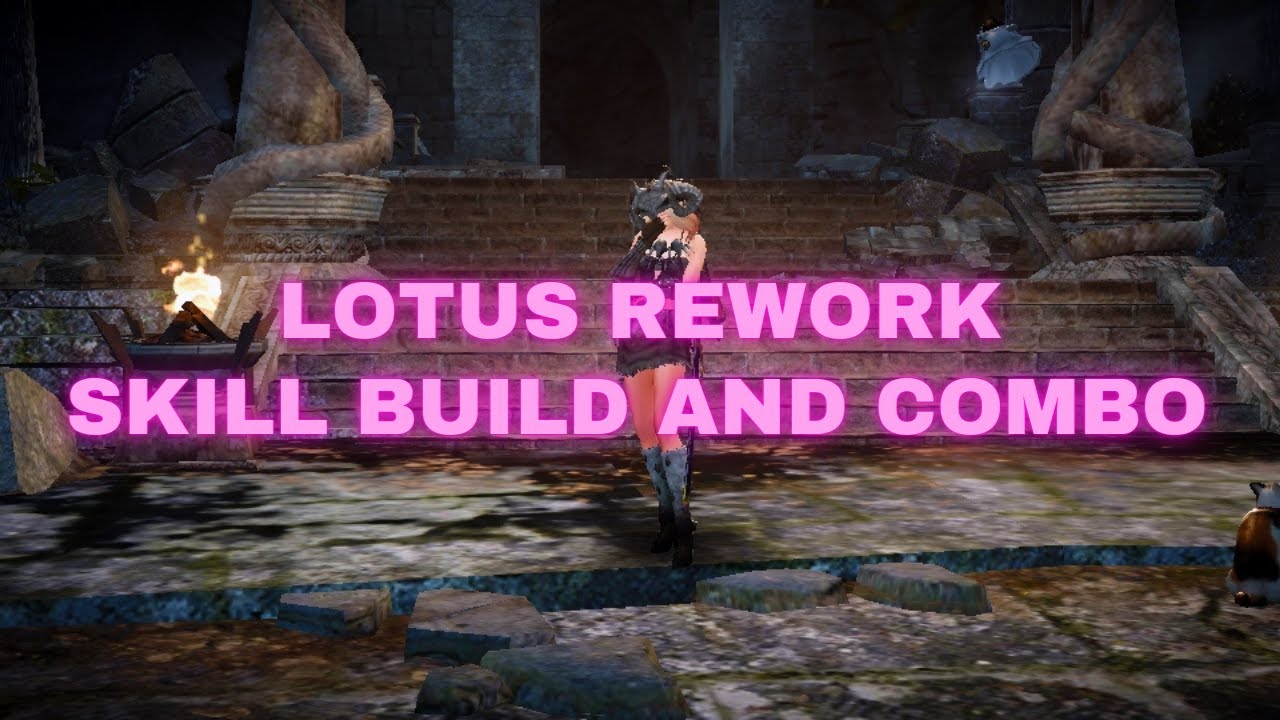 Lotus Rework Skill build and Combo - Black Desert Mobile - YouTube