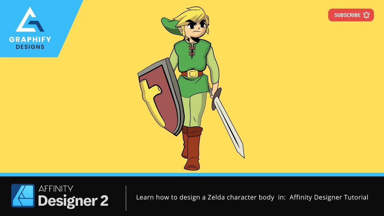 Learn how to design a Zelda character head in Affinity Designer ...