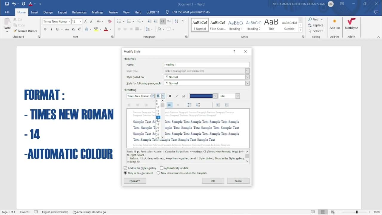 Csr Csc098 Microsoft Word Arieff Helmy E14 Youtube