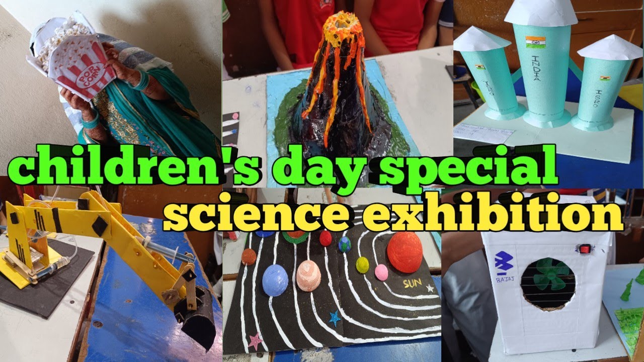 Happy children's day//science model exhibition in oir school# ...