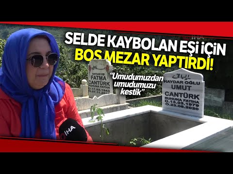 2 Yıl Önce Yaşanan Sel Afetinde Cenazesi Hala Bulunamayan Eşi İçin Boş Mezar Yaptırdı