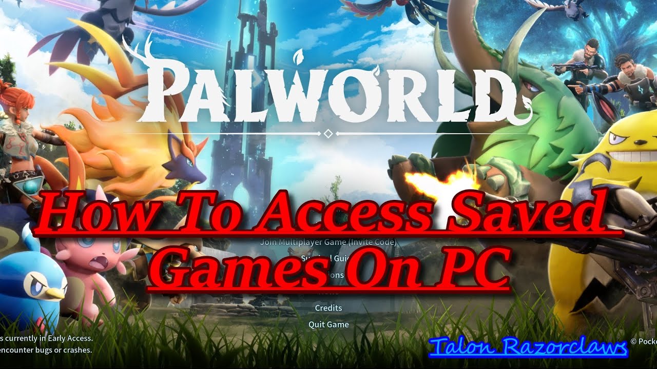 PalWorld How To Access Saved Games On PC - YouTube
