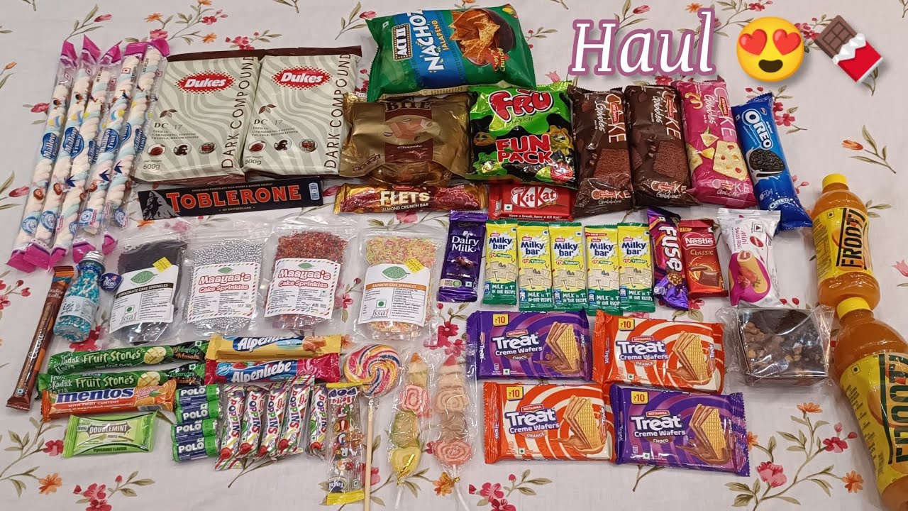 Amazing Chocolate,Toffee & Snacks Haul🛍😍🍫Shopping For Making more New ...
