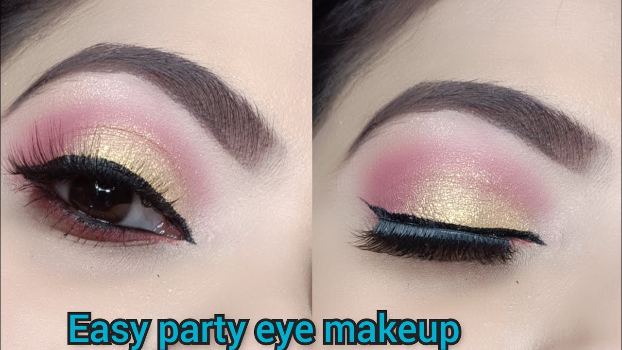 Easy Party eye makeup look || eye makeup tutorial - YouTube