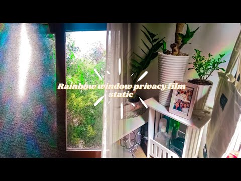 Rainbow Window Privacy Film Static: unboxing/review