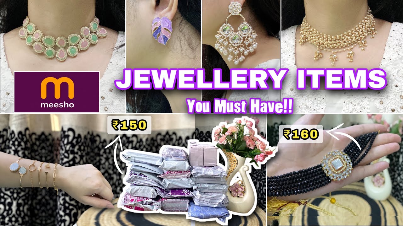 15 Meesho Jewellery | Partywear Necklaces | Jewellery Haul | Meesho A.D ...