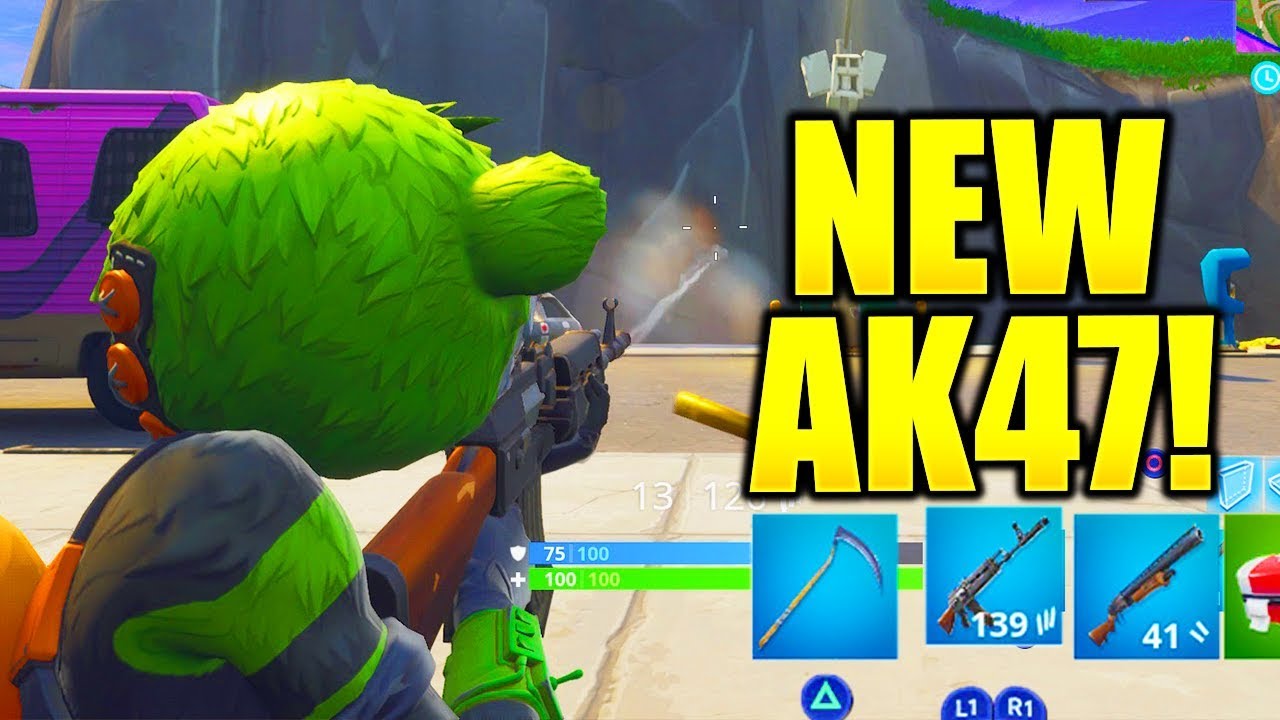 NEW AK-47 GAMEPLAY FORTNITE HEAVY ASSAULT RIFLE GAMEPLAY FORTNITE ...
