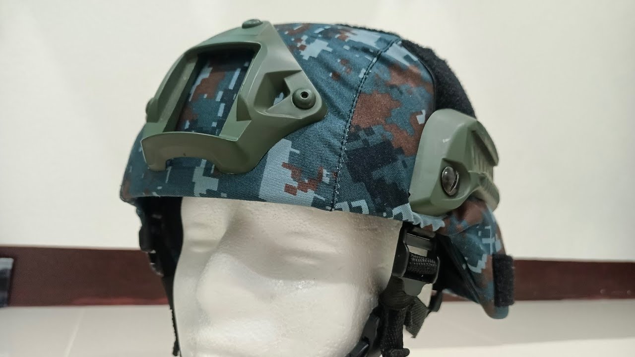 Mich 2000 cover helmet - YouTube