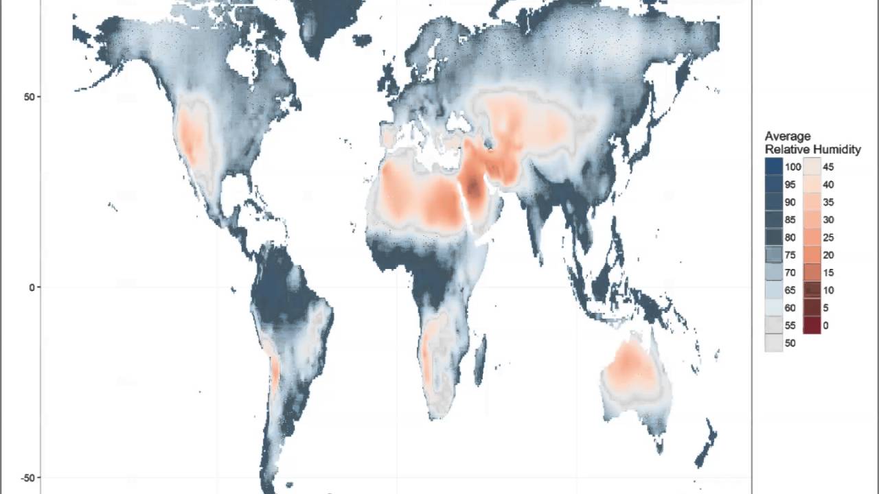 Monthly Global Relative Humidity - YouTube