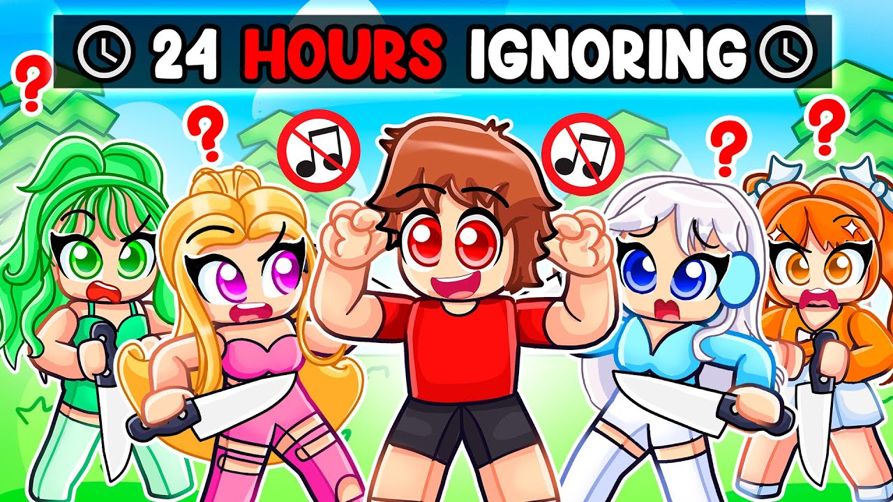 Techy Ignored His CRAZY FAN GIRLS For 24 Hours... (Roblox Brookhaven) - YouTube