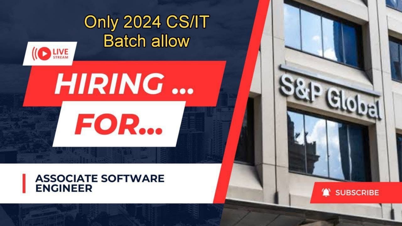S&P Global Off-Campus Drive | ASE Hiring | 2024 Freshers Only| Apply ...