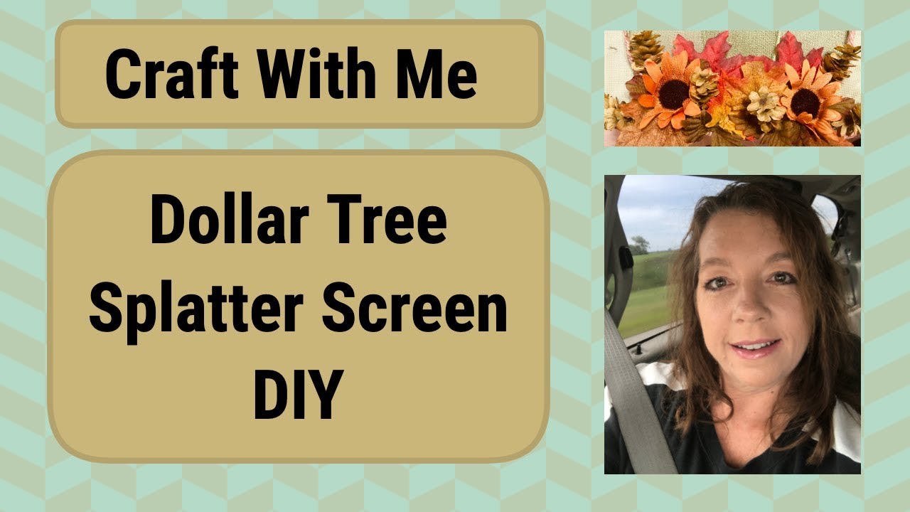 Dollar Tree Craft With Me ~ Splatter Screen DIY - YouTube