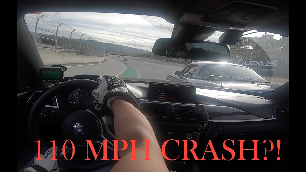 Almost *CRASH* into a Spec Miata in Laguna Seca (at 110mph) - YouTube