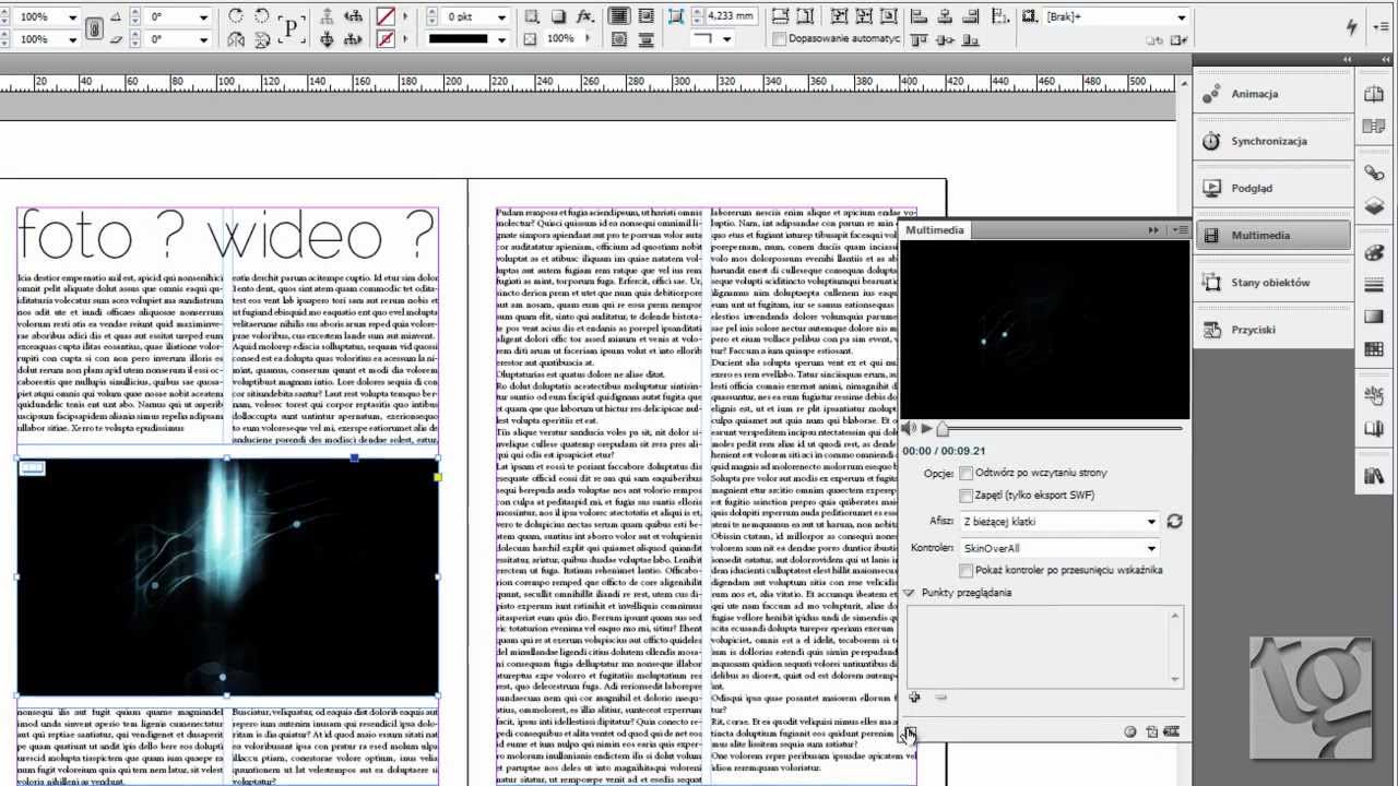 Jak dodać film w InDesign CS5.5 ? / How to add a video to InDesign CS5 ...