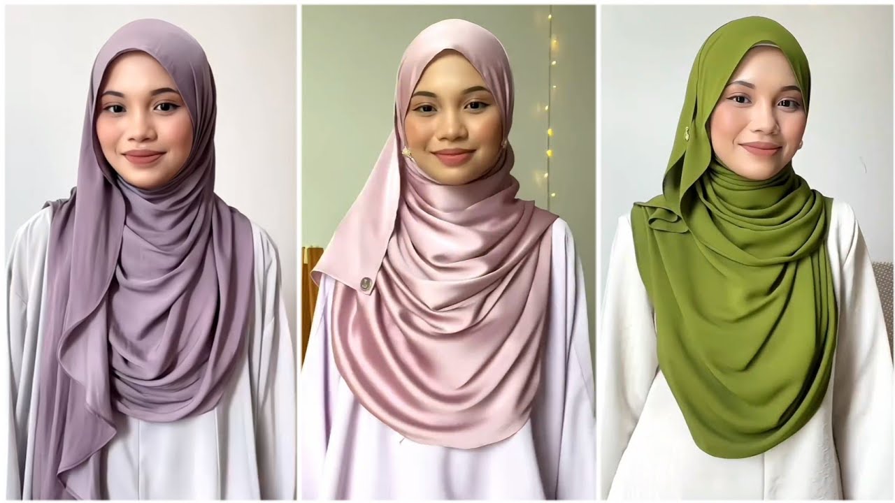 Full Coverage Stylish Hijab Tutorial । Cute Hijab Style । New Hijab ...