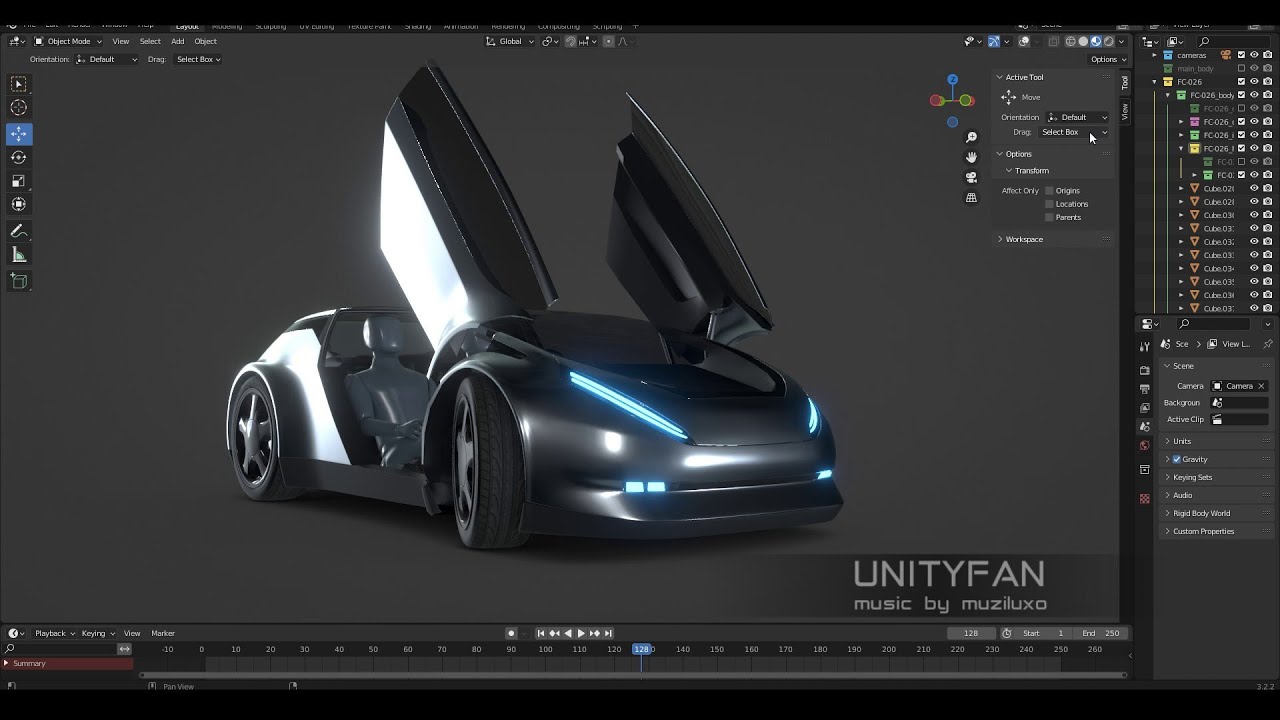 concept car quick modeling - vehicle 026 - part 7 - 4x timelapse - YouTube