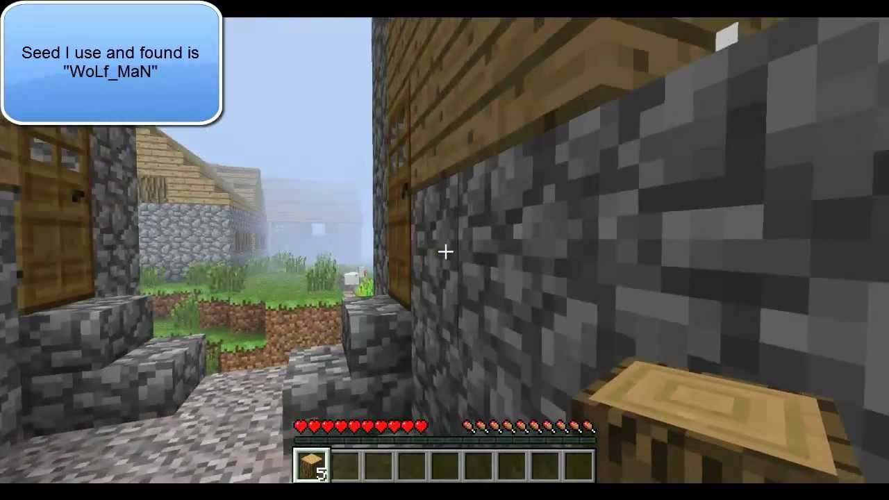 Minecraft - How to make a Furnace + Village Seed - YouTube