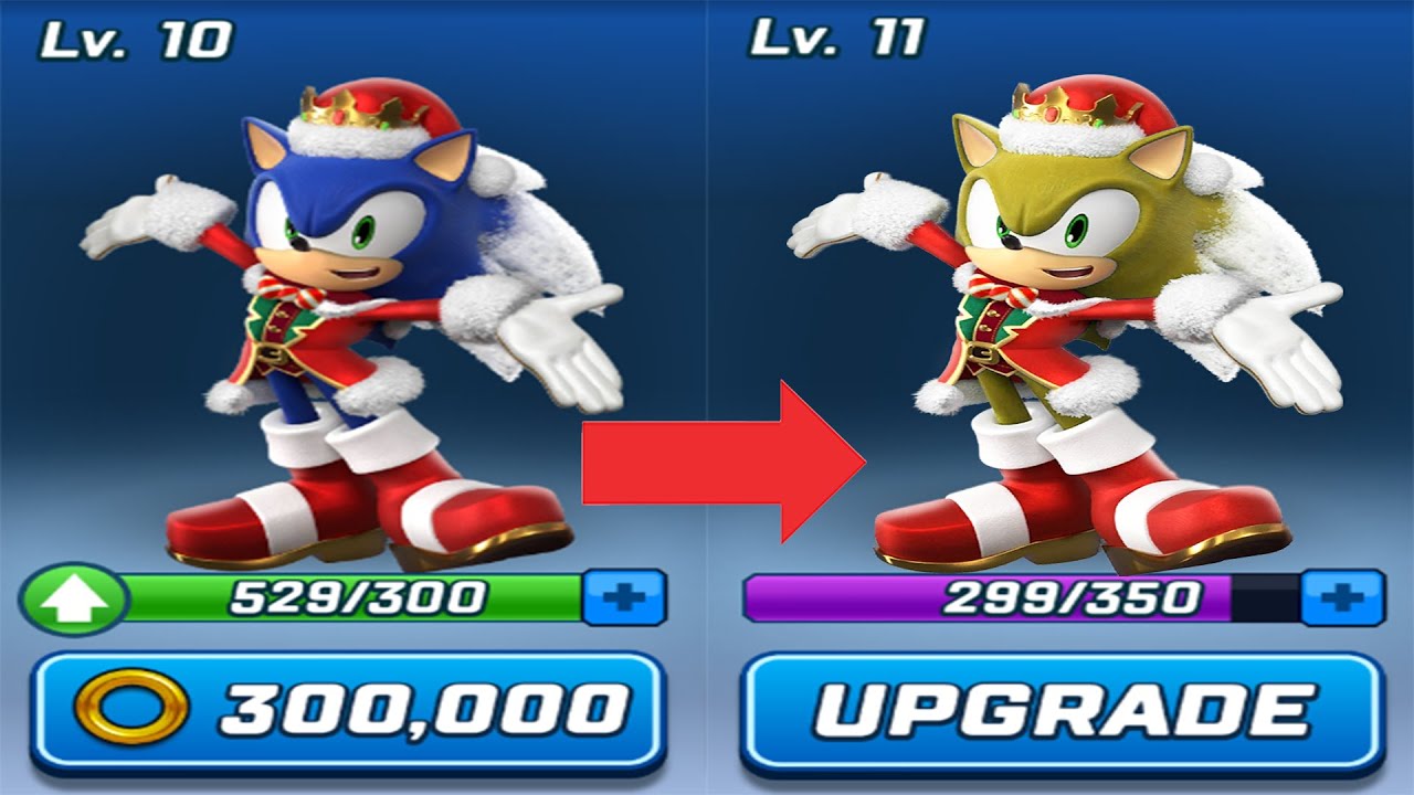 Sonic Forces Speed Battle - Snowdrift Sonic 300K Gold Rings Upgraded ...