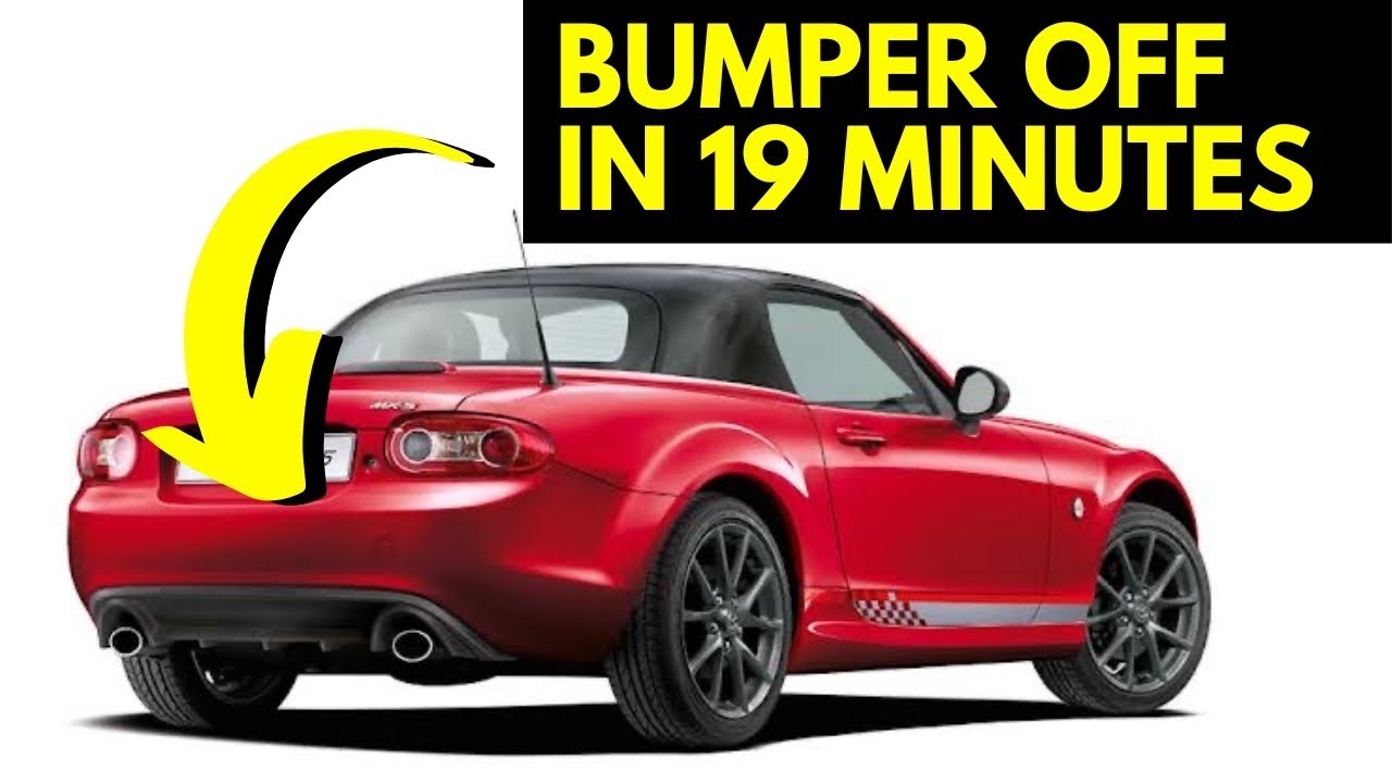 NC MX-5 Miata Rear Bumper Removal Simple & Easy | Tach On Red - YouTube