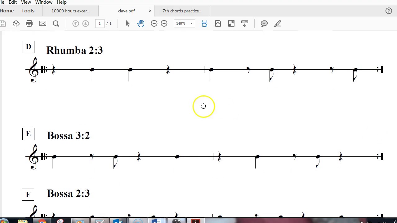 Clave part 2. 2:3 Son, Rhumba, Bossa - YouTube