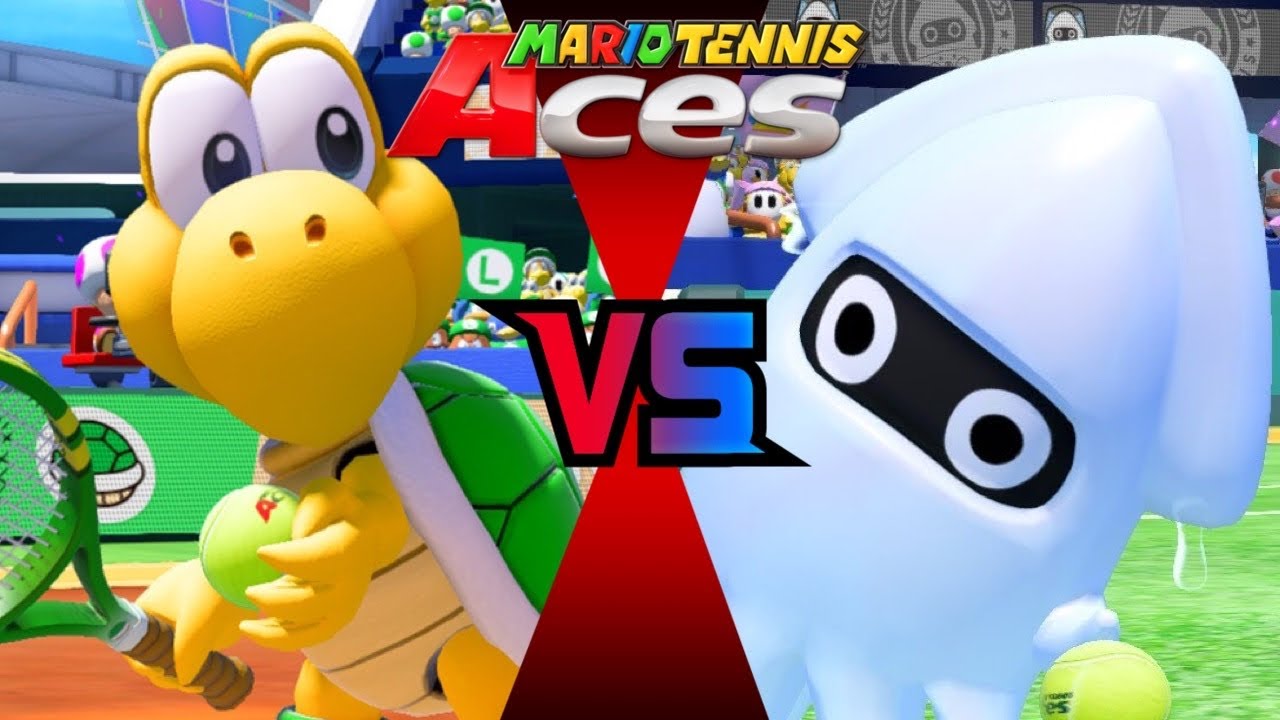 Mario Tennis Aces - Koopa Troopa vs Blooper (Tiebreaker) - YouTube