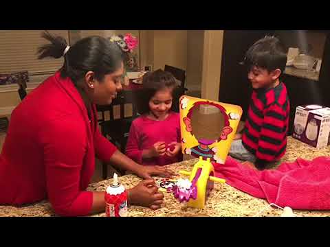 Playing pie face with Shani December 13 December 2017