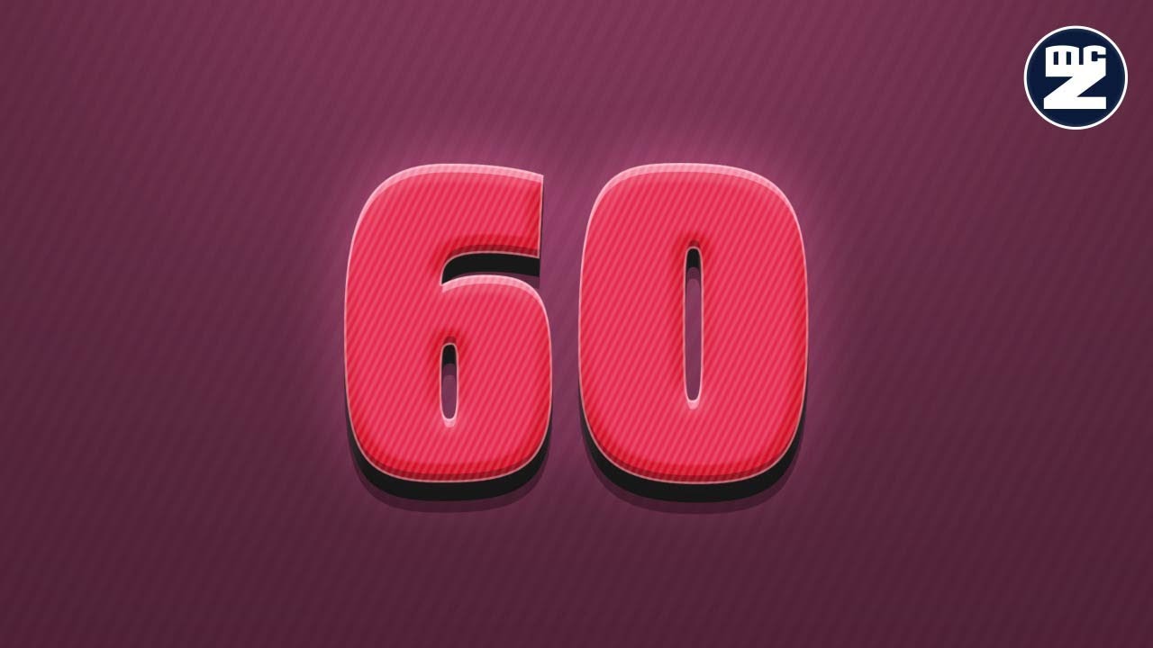 ⏳ 4k HD 60 seconds #Countdown ⏱ #Timer 60 seconds with music - 60 秒倒數 ...