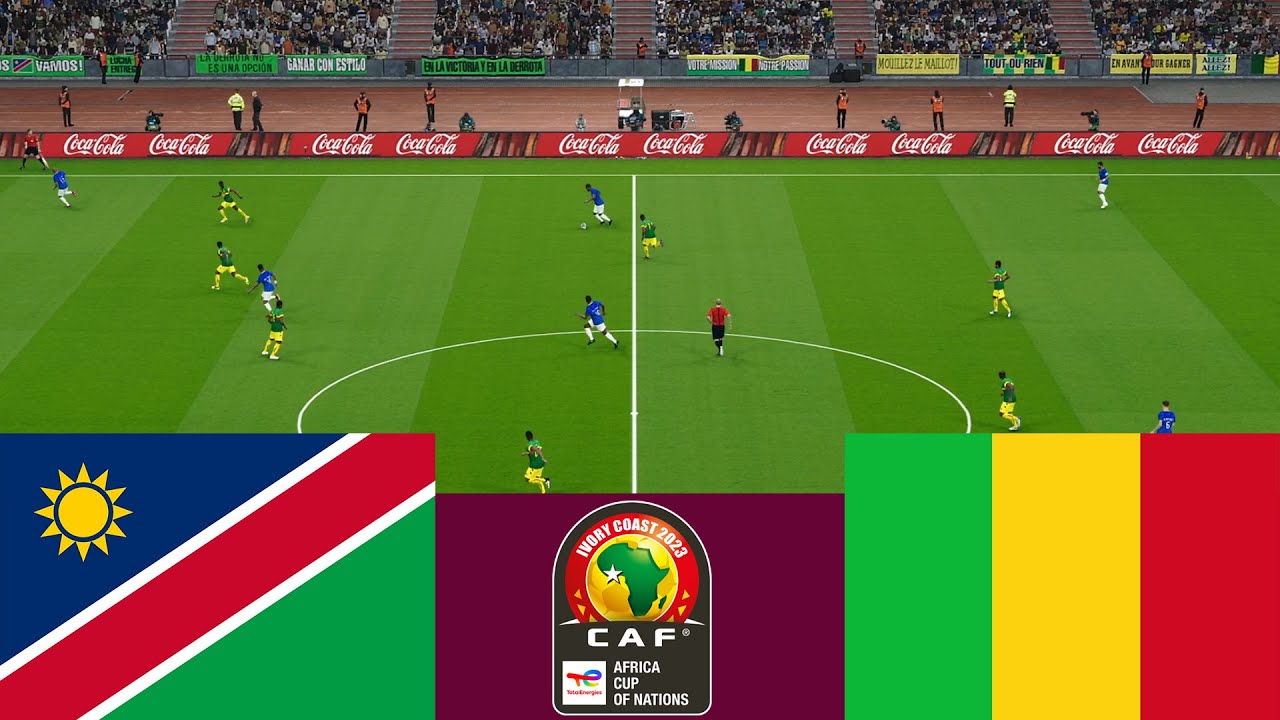 Mali 0 vs 0 Namibia CAF 2024 match highlights - Video game simulation ...