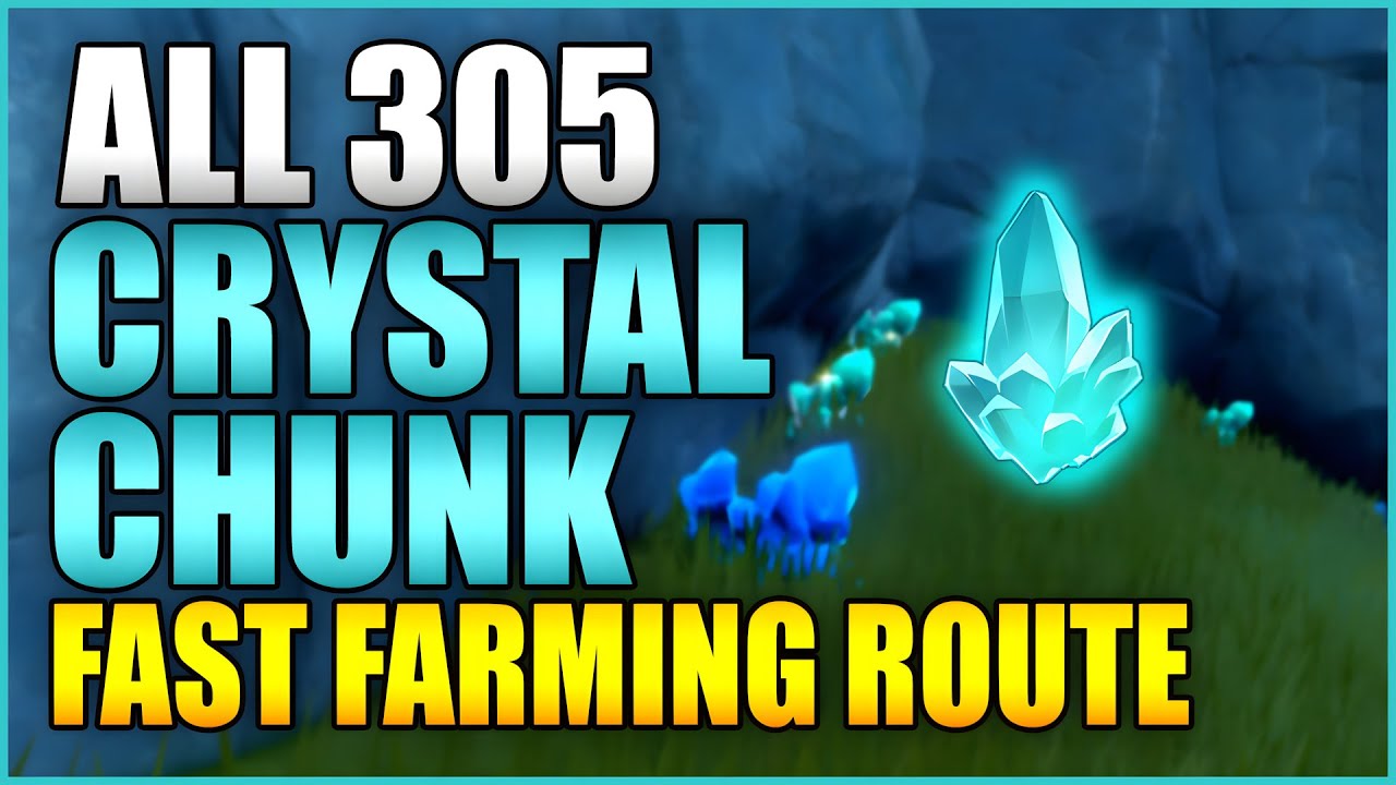 How to Farm Crystal Chunk Genshin Impact Locations Guide in under 5 ...