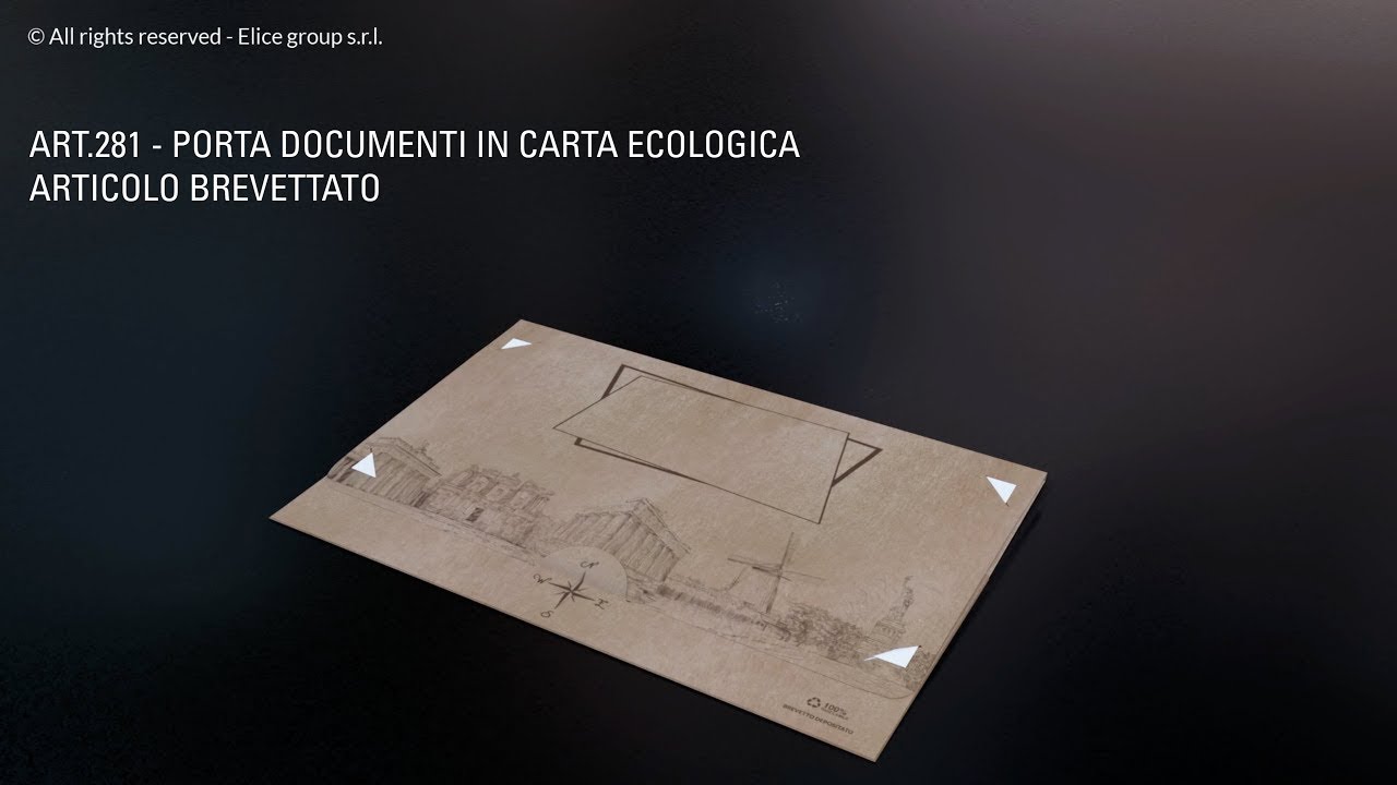 Portadocumenti in carta ecologica Brevettato - Art.281 - YouTube