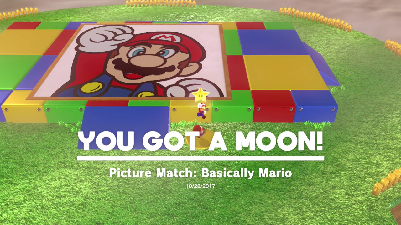 SM64 Mario getting a star in Super Mario Odyssey - YouTube