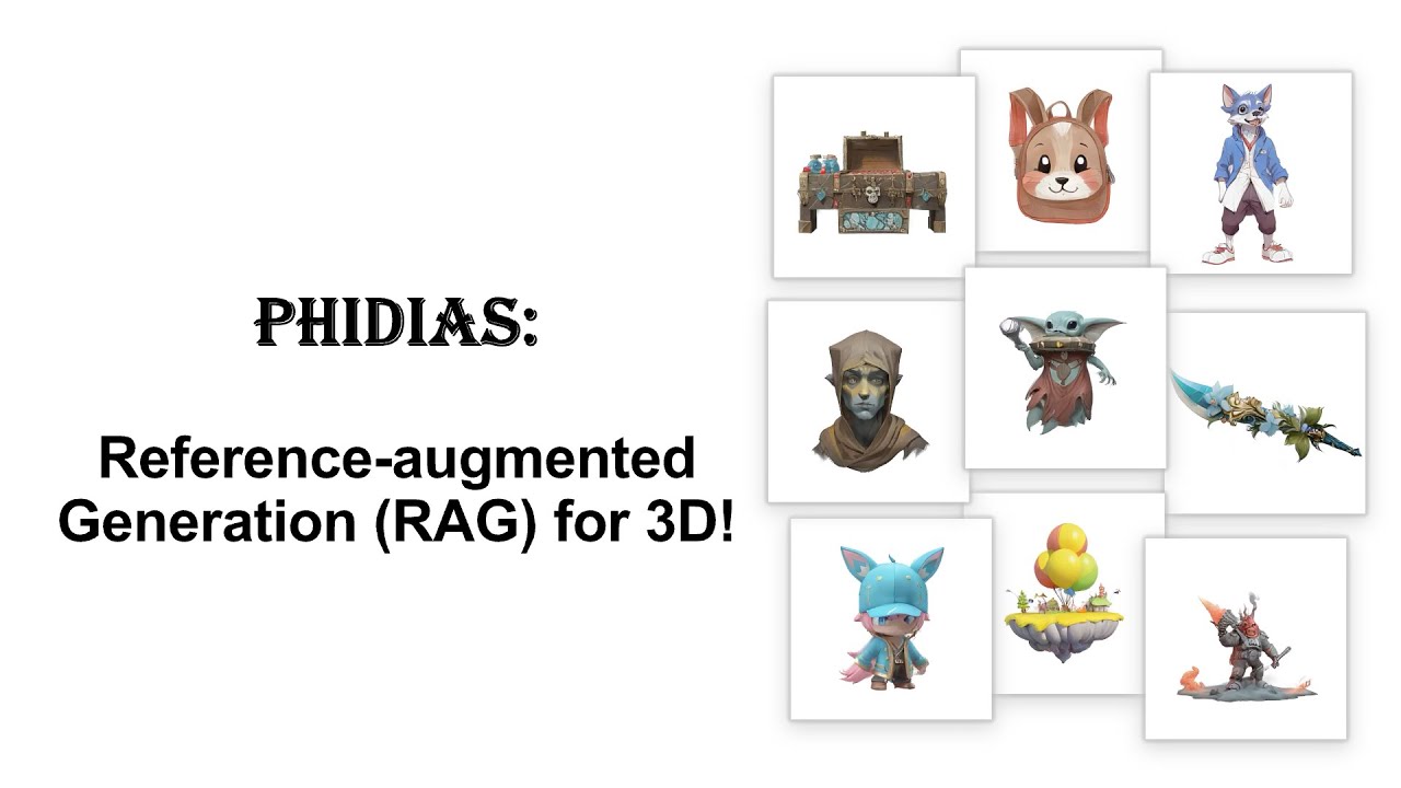 Phidias: Creating 3D Content from Text, Image, and 3D Conditions with Reference-Augmented ...