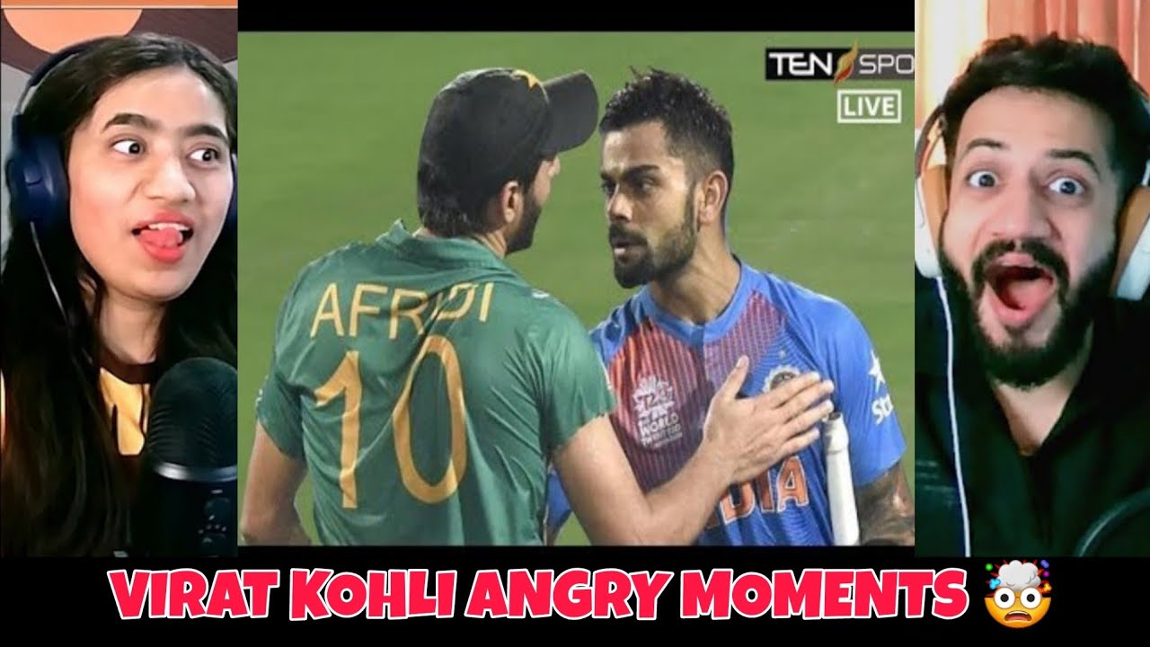 10 Moments when Virat Kohli Got Angry 😡| Virat Kohli Aggressive Moments Reaction - YouTube